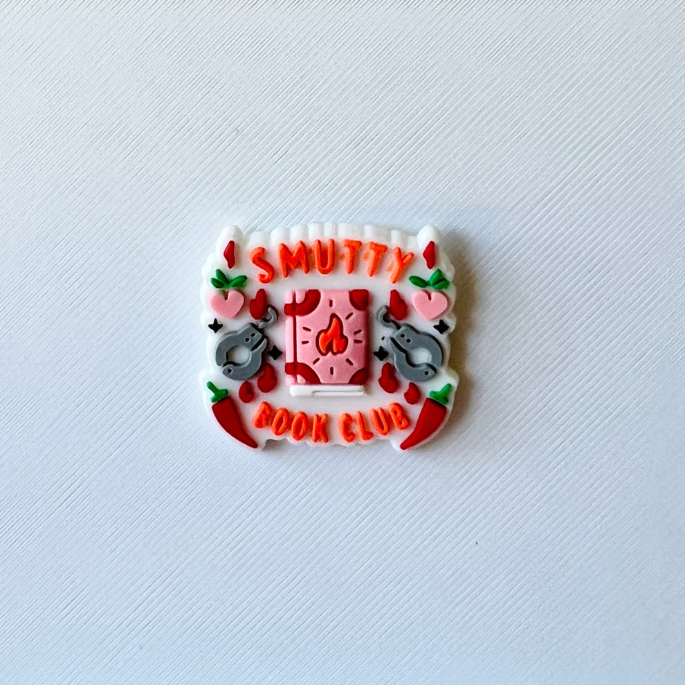 Smutty Book Club Shoe Charm – Spicy Reading Charm for Clogs