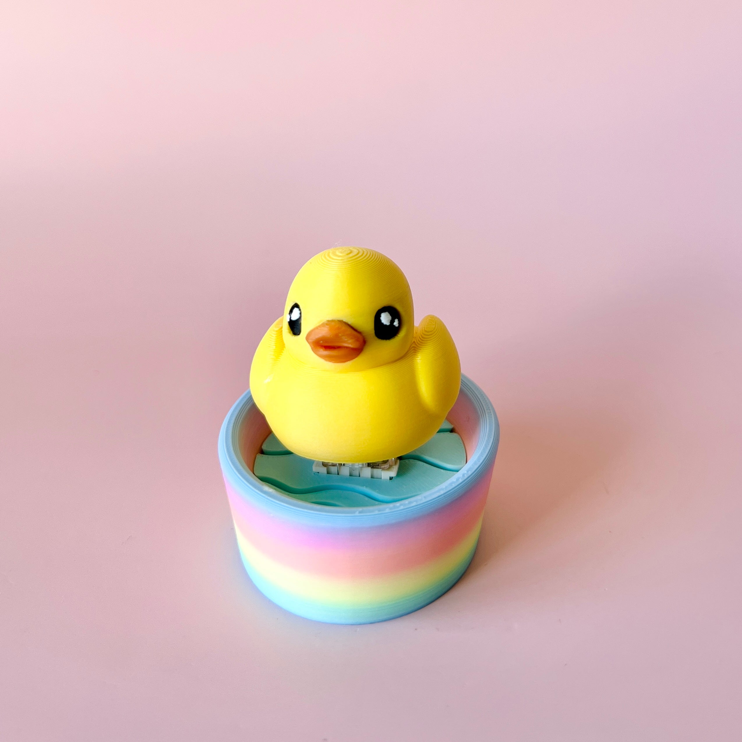 Duck Fidget Clicker – 3D Printed Sensory Toy with Custom Tub