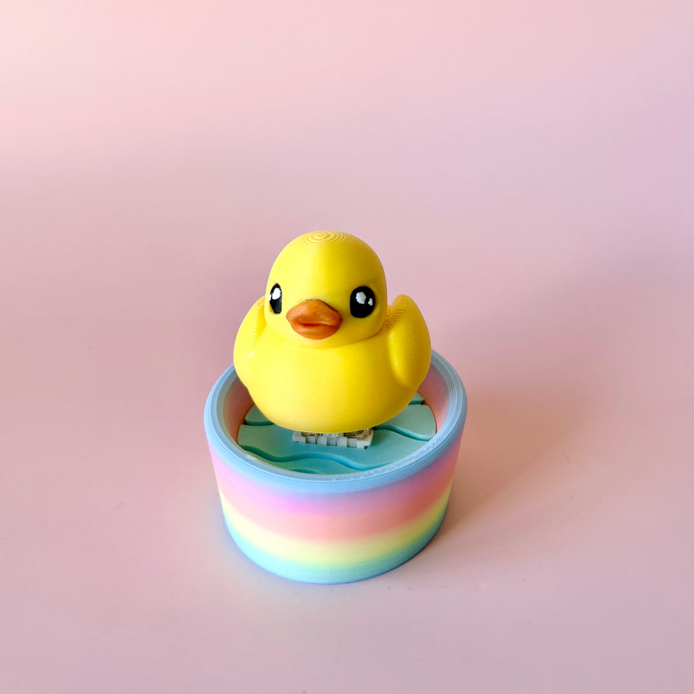Duck Fidget Clicker – 3D Printed Sensory Toy with Custom Tub