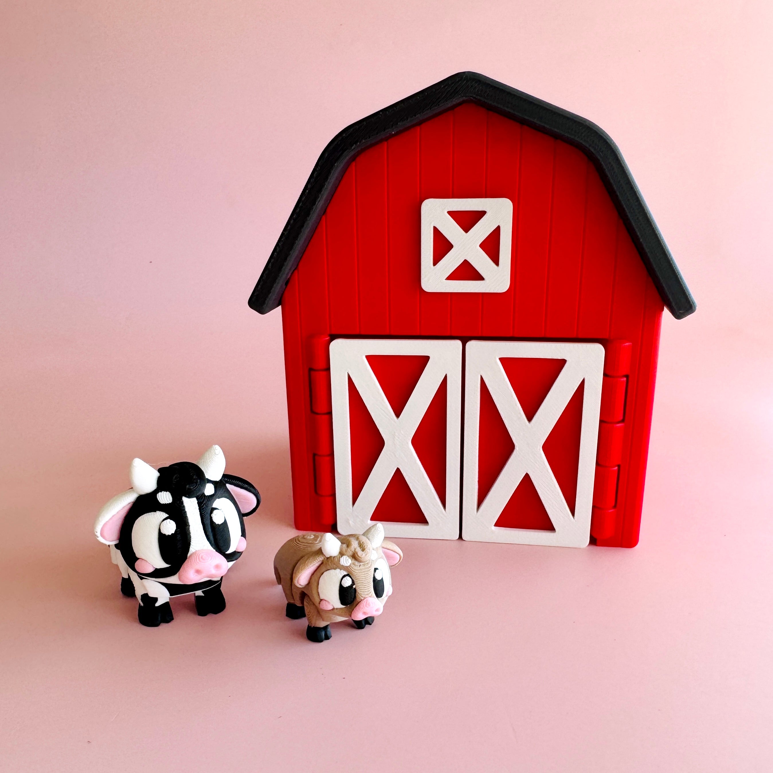 Barn Pocket Pal Playset – Red Farm Mini Diorama | The Whimsical Curio