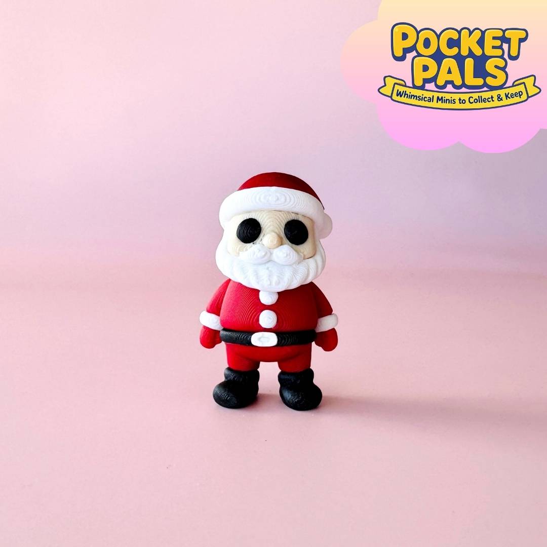 Santa Pocket Pal – Mini and Classic Collectible Holiday Figure