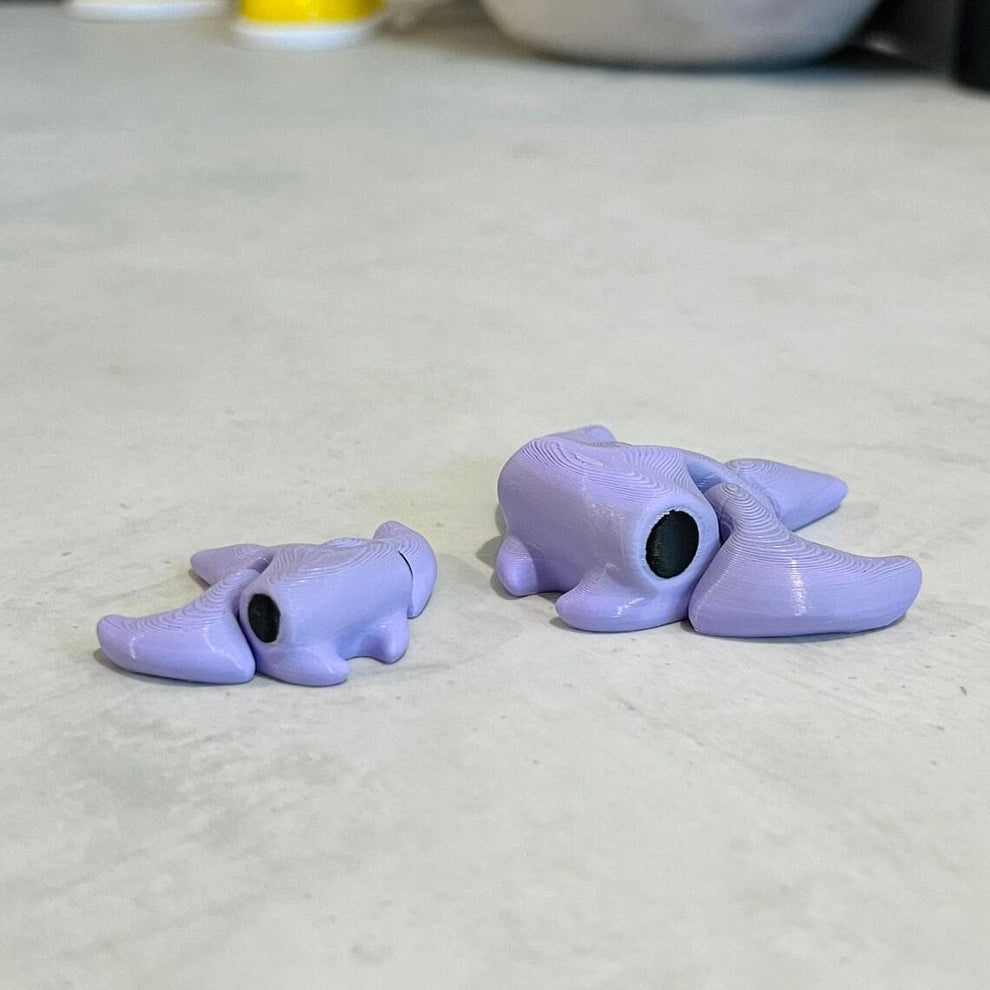 Mini Stingray – Unique 3D-Printed Ocean Creature Figurine